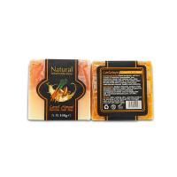 China ISO Handmade Bath Soap Cantaloupe And Carrot Almond Nutrition Tender Soap for sale