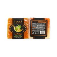 China ISO Handmade Bath Soap Cantaloupe And Carrot Almond Nutrition Tender Soap for sale