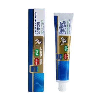China Healthy 120g Manuka Natural Propolis Toothpaste , Tea Tree Oil Toothpaste for sale