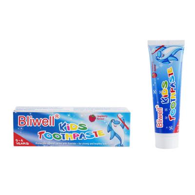 China 50G Raspberry Flavor Baby Toothpaste With Fluoride For Strong Baby Teeth for sale