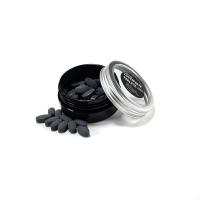 China Toothpaste Tablets have stock/ Bulk plastic BOX package The oval Activated Bamboo Charcoal toothpaste tablets for sale
