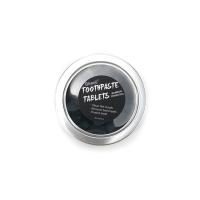 China Toothpaste Tablets have stock/ Bulk plastic BOX package The oval Activated Bamboo Charcoal toothpaste tablets for sale