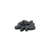 China Toothpaste Tablets have stock/ Bulk plastic BOX package The oval Activated Bamboo Charcoal toothpaste tablets for sale