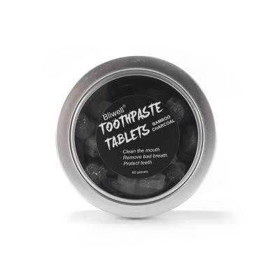 China MSDS Activated Bamboo Charcoal Toothpaste Tablets For Travelling for sale