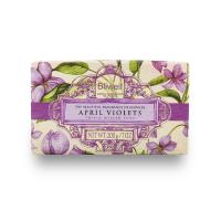China OEM Natural handmade soap with April violetsa delicate fragrance Plant extracts exfoliate can condition skin for sale
