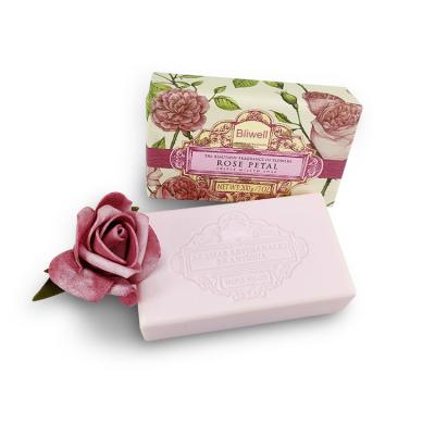 China Rose flower Handmade essential oil soap Plant extracts whitening skin Face Soap Toilet soap for sale