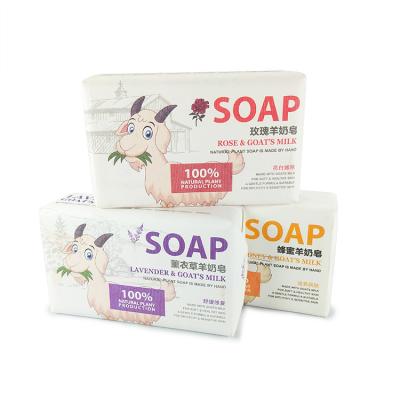 China Matcha Lavender Rose Goat Milk Natural Soap , Organic Soap For Sensitive Skin for sale
