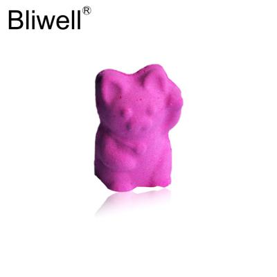 China 100% Pure Aroma Essential Oils Natural bath Purple Cat Shape Rich foam bath bomb OEM custom for sale