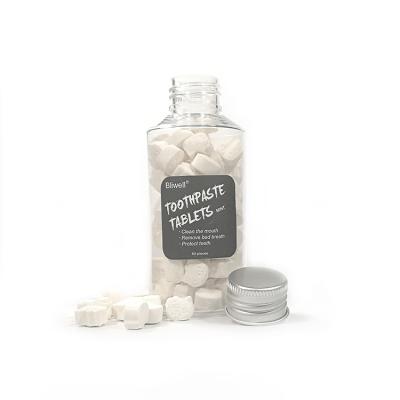 China Cartoon Cat Shape Teeth Whitening Tablets , Mint Solid Toothpaste Tablets for sale