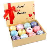 China manufacture wholesale mini organic rainbow bath bombs fizzy set of 12 packaging Spa to Moisturize Dry Skin cbd bath bomb for sale