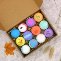 China Manufacturer Custom Packaging Gift Set Rich Bubble Vegan Natural Organic Colorful Fizzy Coconut Oil Bath Bombs for sale