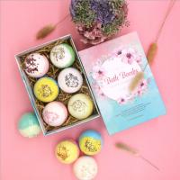 China Wholesale Gift Set 60g*6Pcs OEM Private Label Handcraft Natural Organic Bubble Vegan Rainbow cbd Spa Bath Bombs for sale