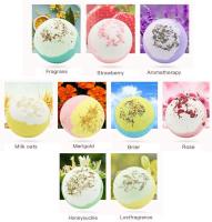 China 9pcs Organic Natural Bath Bombs Effervescent Rejuvenates and Nourishes the Body Relaxing Skin Contains dried flowers for sale