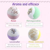 China 9pcs Organic Natural Bath Bombs Effervescent Rejuvenates and Nourishes the Body Relaxing Skin Contains dried flowers for sale