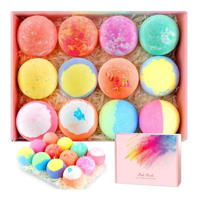 China Bubble Bath Bombs with Toys 12 Packs with Surprise Toy Inside Natural Essential Oil SPA Bath Fizzies Set Kids Birthday for sale