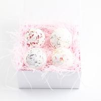 China Natural Organic Handmade Bath Bombs SPA Bubble Fizzies with Petal Rich Essential Oils, Shea Butter, Sea Salt Best Gift for sale