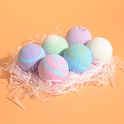 China Wholesale 6pcs Home Skin Care Foaming Spa Bath Bombs Gift Set/Bulk With Flower/Toys Inside for sale