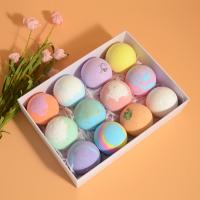 China 2021 Custom Brand Colorful Fizzing Bubble Toy&Gift Inside CBD Bath Bombs Set For Mum's Day for sale