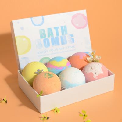China Gift Set Handmade Rainbow Bath Bombs with Natural Ingredients with Rich Bubbles for Kids/Women/Man Great Gift Idea for sale