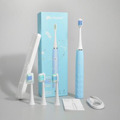 China Premium Wholesale Stocks Type C USB Rechargeable With 4 Bristles 6 in 1 Sonic Electric Toothbrush For Sale for sale
