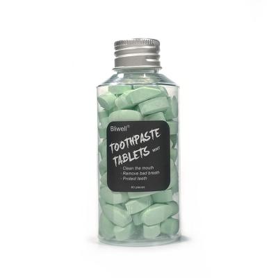 China Cleaning Mouth Healthy Natural Toothpaste Tablets For Travel for sale