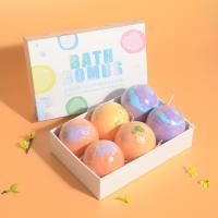 China 6Pcs Natural Organic Mini Bath Bombs Essential Oils Shea Butter Sea Salt Private Label Bath Bombs for sale