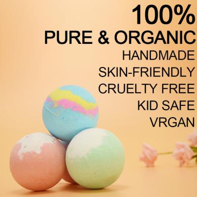 China 6Pcs Natural Organic Mini Bath Bombs Essential Oils Shea Butter Sea Salt Private Label Bath Bombs for sale
