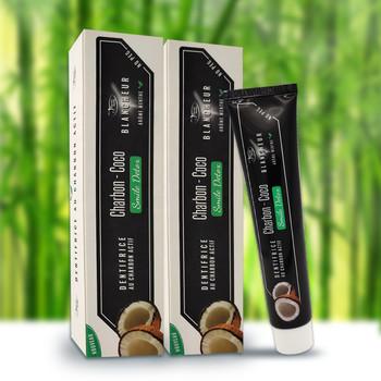 China Cleansing Natural Gentle Activated Charcoal Coconut Black Teeth Whitening Toothpaste for sale