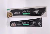 China Oral Care Black Activated Charcoal & Organic Coconut Oil Teeth Whitening Toothpaste for sale