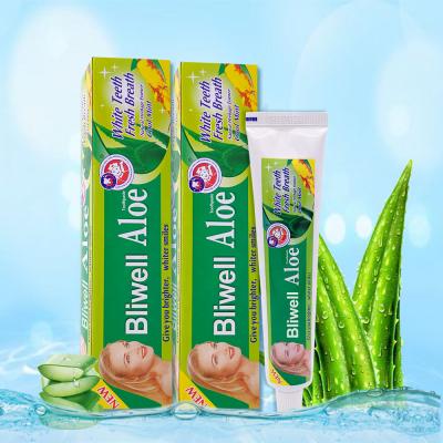 China 100G Private Label Anti Dental Cool Mint Aloe Vera Whitening Toothpaste For Sensitive Teeth for sale