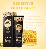 China 100% Pure natural bee venom whitening toothpaste 100g manufacturer odor removal,pain relief, freshen the mouth for sale