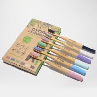 China Bamboo Soft Bristles Toothbrushes Pack Natural Charcoal Biodegradable for sale