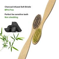 China Wholesale Green Compostable Plastic Free Natural Custom Logo Extra Soft Bamboo Toothbrush for sale