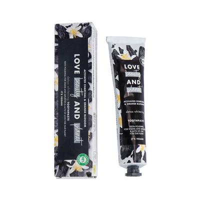 China OEM Natural organic black charcoal toothpaste for whitening teeth refreshing breath and repairing enamel for sale