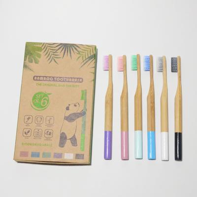China Biodegradable Bamboo Toothbrushes Natural Charcoal Soft Bristles Toothbrushes Eco-Friendly Sustainable Toothbrush BPA Fr for sale
