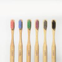 China High Quality Natural Eco Biodegradable Green and Composable Ultra Soft Bamboo Toothbrush for sale