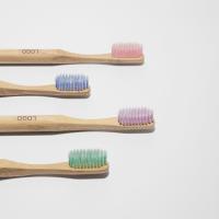 China Natural Recyclable Personalised Hotel Travel Soft Bristles Wooden Toothbrush Bamboo for sale