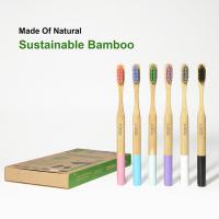 China Natural Recyclable Personalised Hotel Travel Soft Bristles Wooden Toothbrush Bamboo for sale