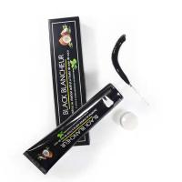 China Chinese manufacturer wholesale Natural organic Activated carbon coconut Black charcoal teeth whitening mint toothpaste for sale