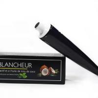 China Chinese manufacturer wholesale Natural organic Activated carbon coconut Black charcoal teeth whitening mint toothpaste for sale