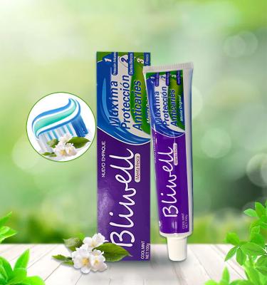 China OEM Three-color Whitening Toothpaste Double Cold Mint Professional Manufacturer Wholesale/Pasta de dientes de tres color for sale