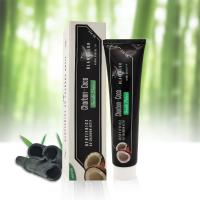China 100% Natural Activated Charcoal Coconut Oil Teeth Whitening Toothpaste Removing Stains Mint Flavor Freshen Breath for sale
