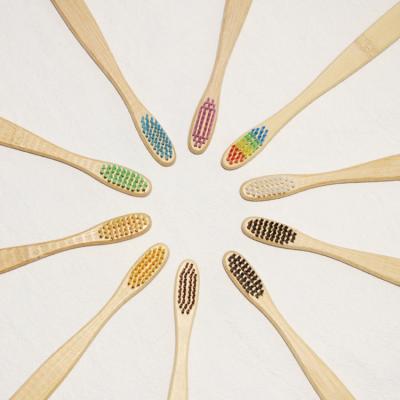 China Private Label High Quality Eco-Friendly 100% Organic Compostable Natural Wooden Toothbrush for sale