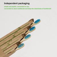 China New arrival Oral Care Green Plastic Free Charcoal Colorful Natural Bamboo Toothbrush for sale