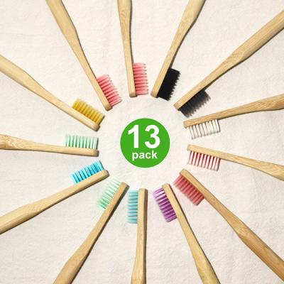 China Mixed Color Bamboo Adults Charcoal Oral Care Toothbrush for sale