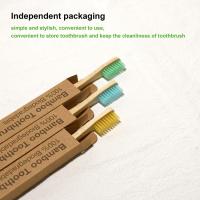 China Mixed Color Bamboo Adults Charcoal Oral Care Toothbrush for sale