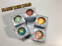 China Handmade Pure Essential Oil Spa Bomb Bath Fizzers Planet Ball Bath Bombs for sale