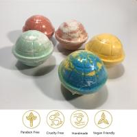 China Handmade Pure Essential Oil Spa Bomb Bath Fizzers Planet Ball Bath Bombs for sale