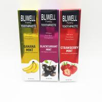 China Fluoride Free Teeth Whitening Toothpaste Strawberry Orange Peppermint Remove Bad Breath for sale