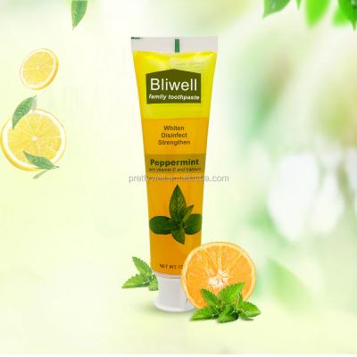 China OEM Teeth Whitening Toothpaste Fruit Sweet Natural Vitamin C for sale